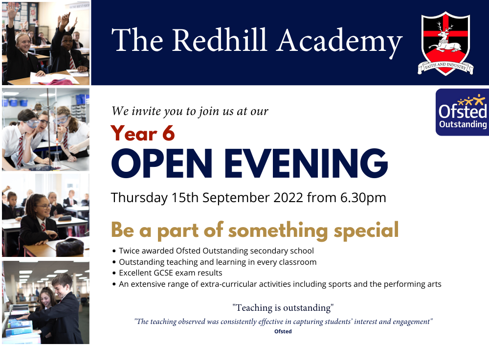 The Redhill Academy - Open Events
